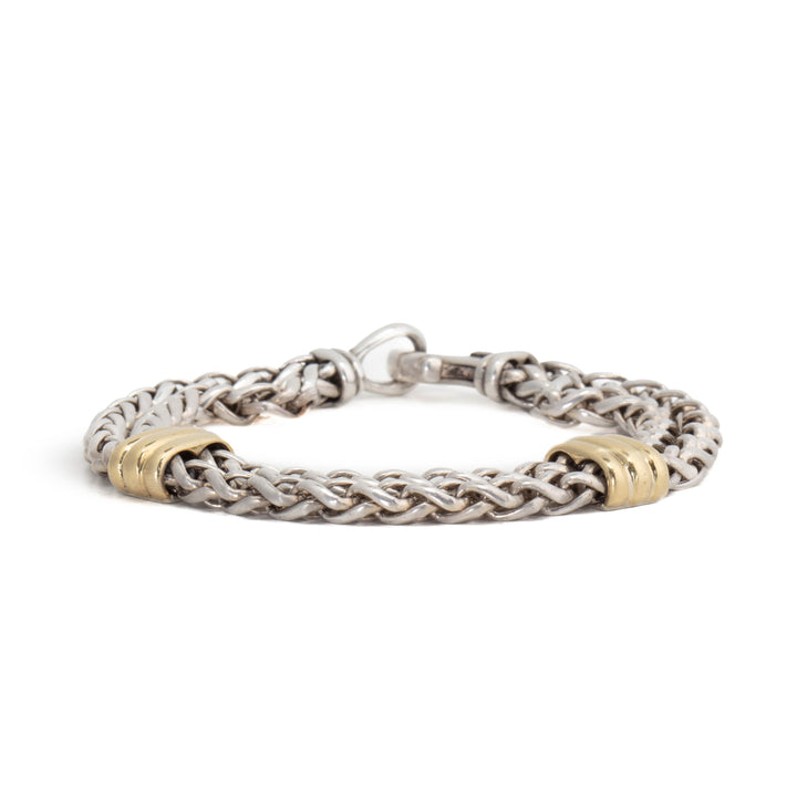 DAVID YURMAN Mens Double Wheat Gold Bar Bracelet – ALB
