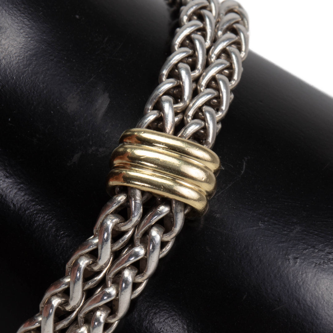 DAVID YURMAN Mens Double Wheat Gold Bar Bracelet – ALB